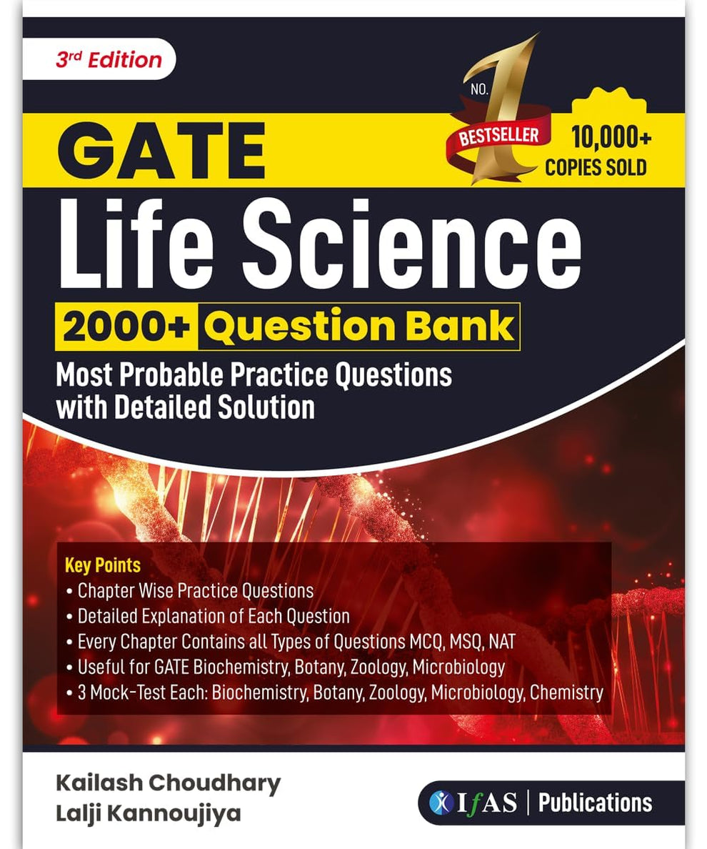 GATE Life Science Practice Questions Book – Ifasonline Lifescience